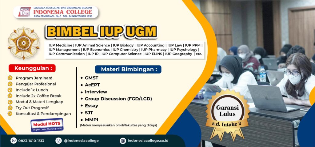 Bimbel IUP UGM Terbaik